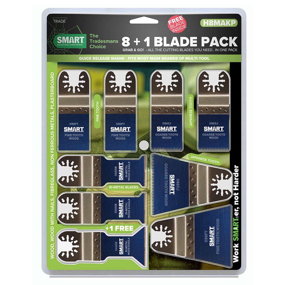 SMART Multi tool Blade Set Trade 9 Piece H8makp – C.J. Sinclair